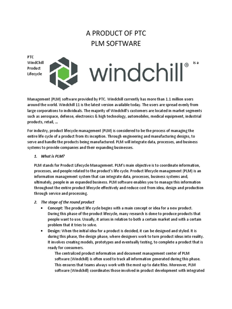 A Product of PTC PLM Software | PDF | Product Lifecycle | Economies