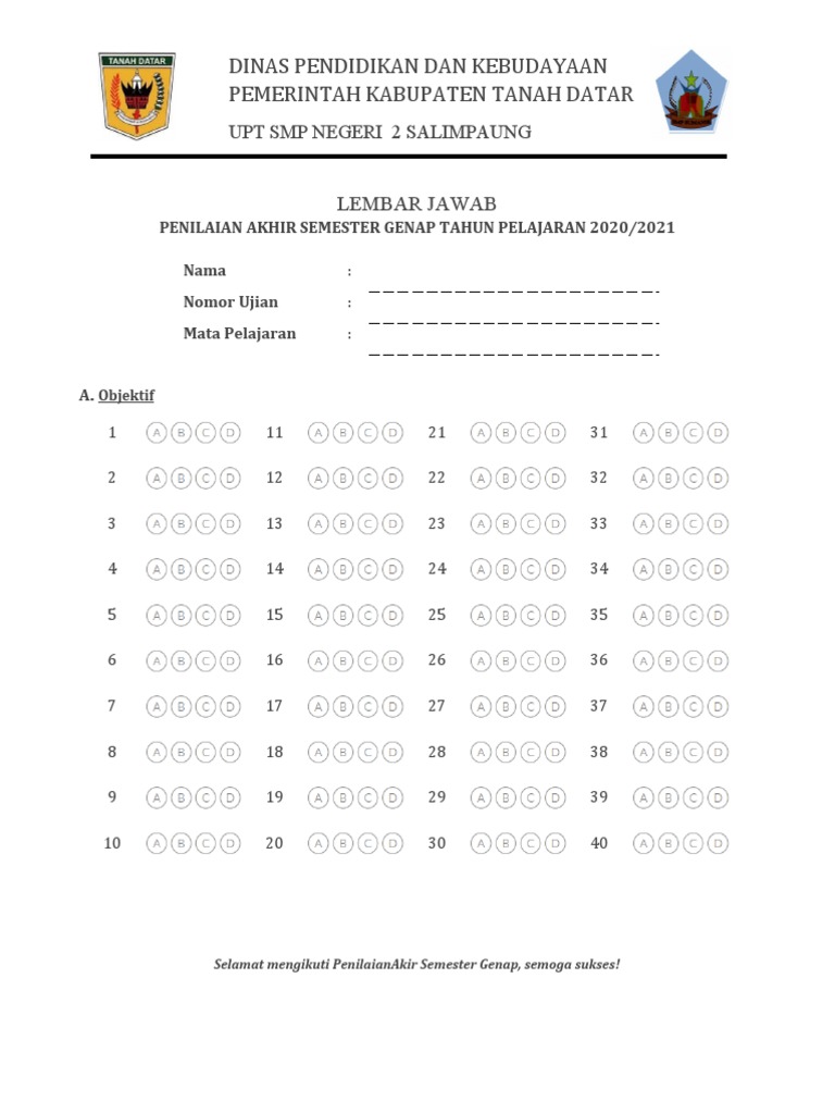 LJK Pas Genap 2020-2021 | PDF
