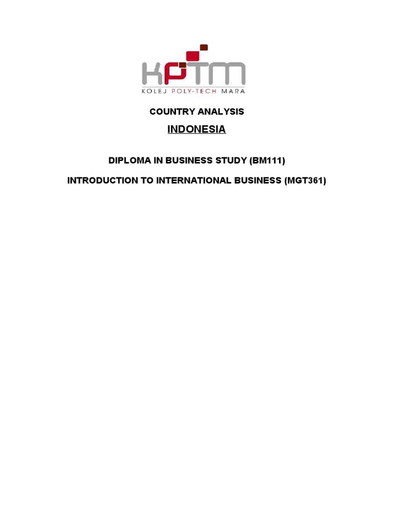 MGT 361 - International Business | PDF | Indonesian Cuisine | Apple Inc.