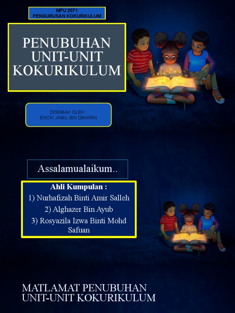 Penubuhan Unit-Unit Kokurikulum | PDF