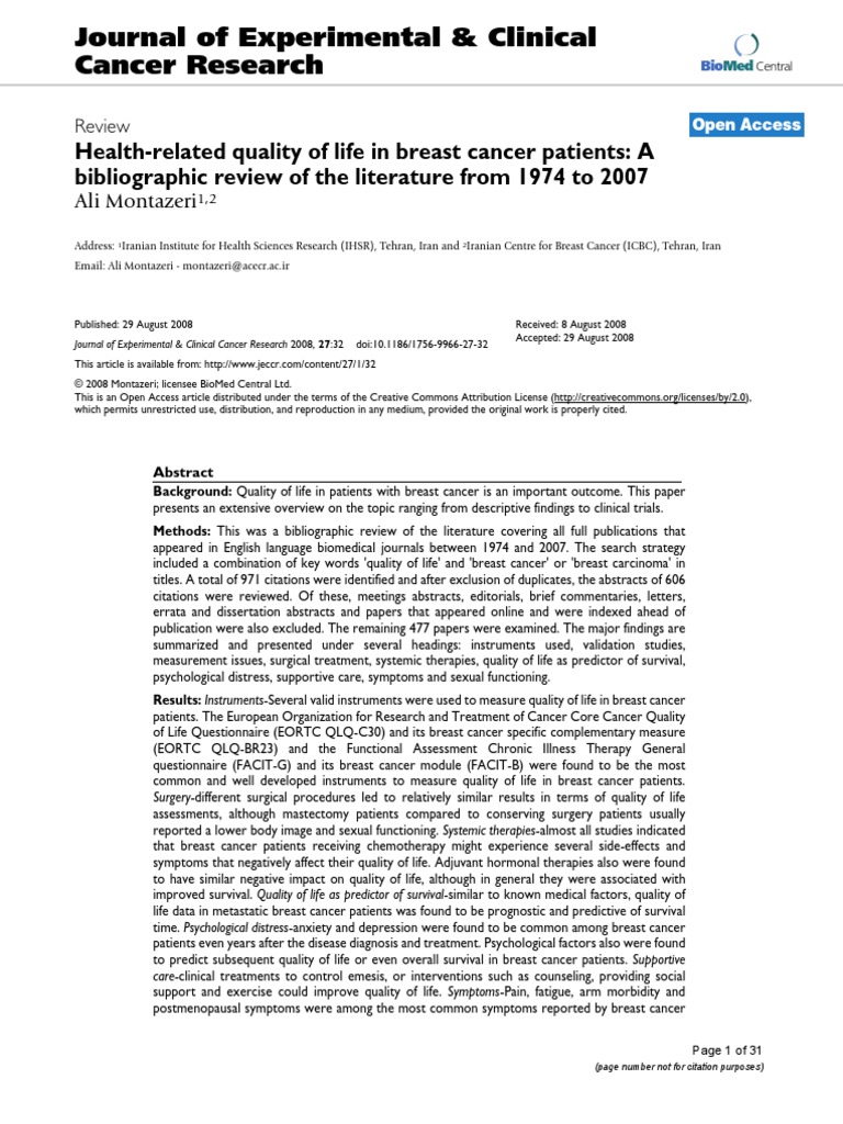 Journal of Experimental & Clinical Cancer Research | PDF | Breast ...