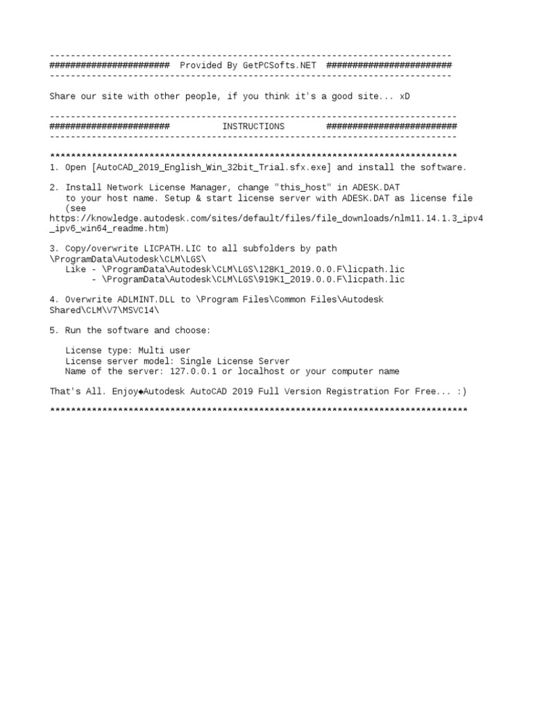 Instructions (Read Me First) | PDF