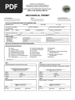 Mechanical Permit Application Form | PDF | Elevator | Mechanical ...