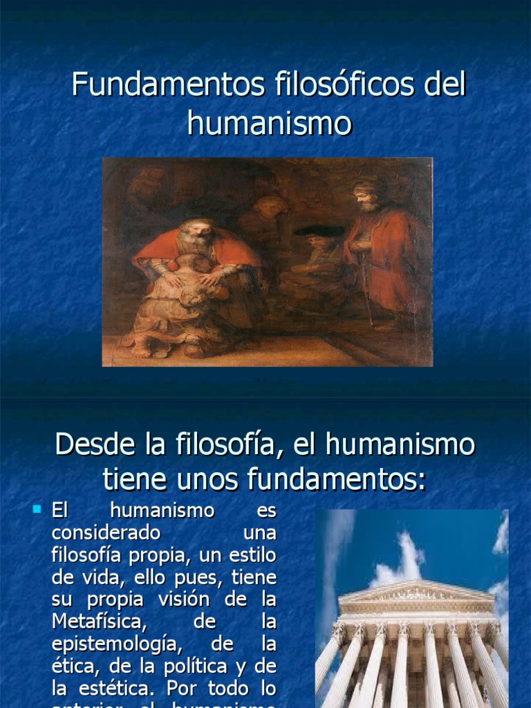 Fundamentos Filosóficos Del Humanismo | PDF | Metafísica | Teorías éticas