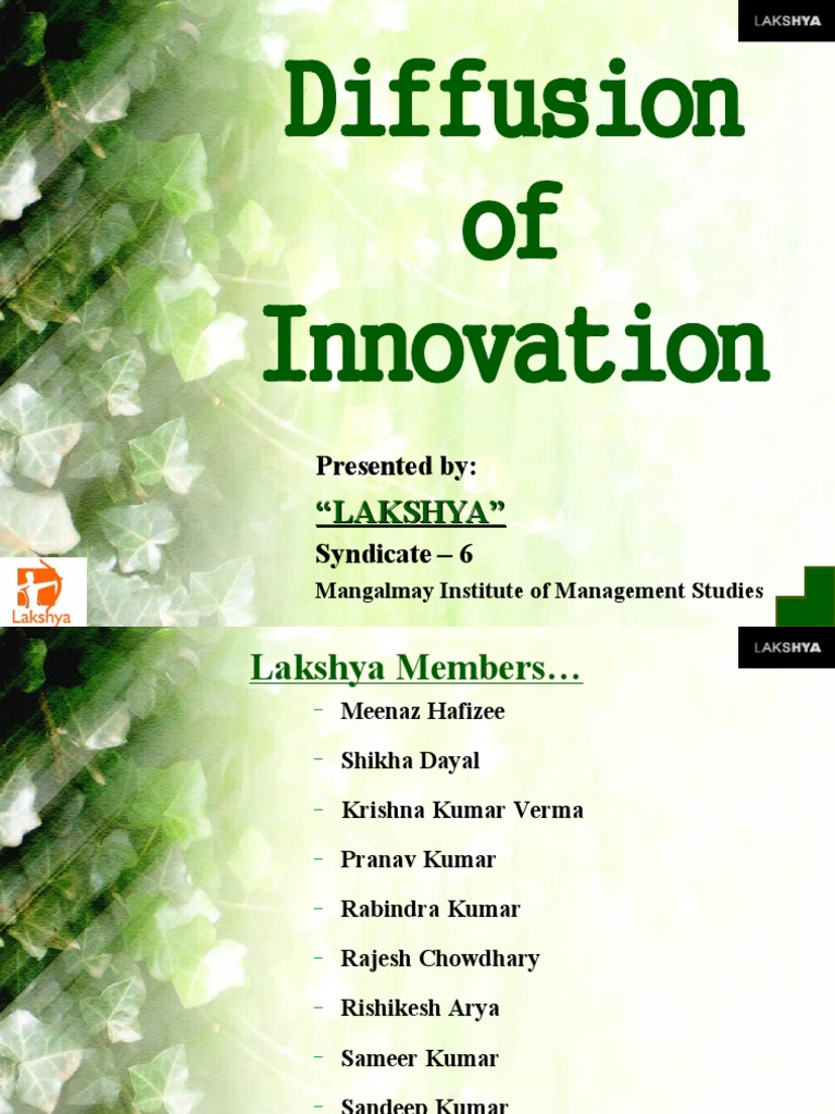 Lakshya Presentation For CB | PDF | Innovation | Human Nature