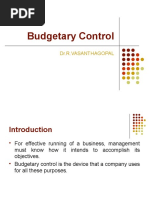 Budgetary and Non-Budgetary Control Techniques | PDF