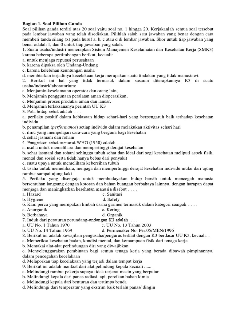 Soal Quis 09062021 | PDF