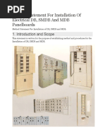 Method Statement For Installation of Electrical DB | PDF | Safety | Specification (Technical ...