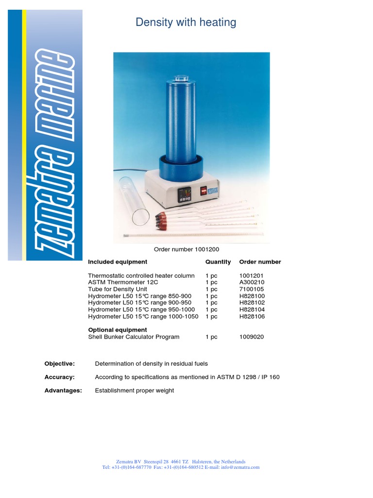 ZEMATRA - Density Test Leaflet | PDF