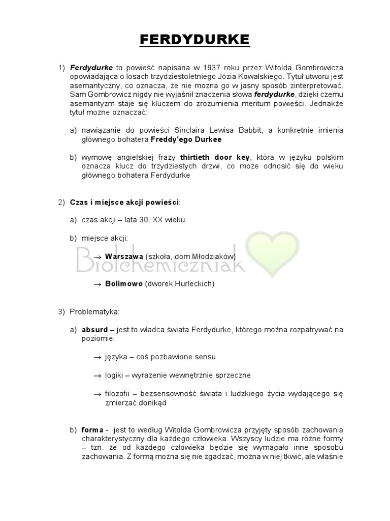Ferdydurke | PDF