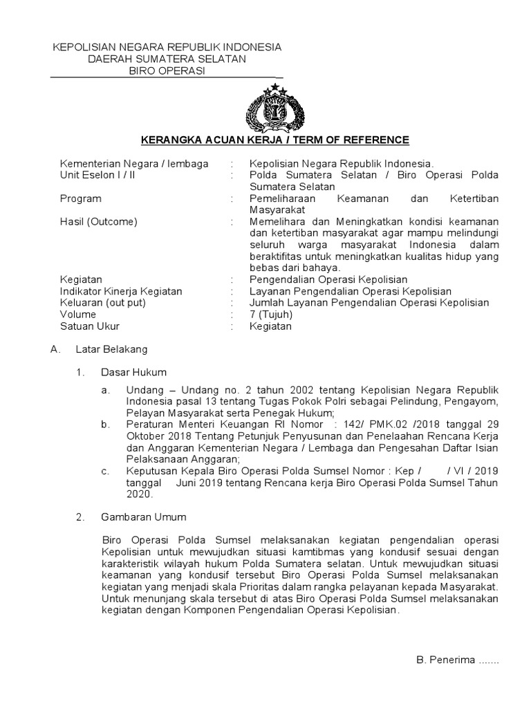 Tor Rab Ro Ops Pagu Indikatif Ta. 2021 Part-5 Juli'20 | PDF