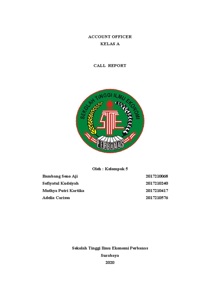 Contoh Call Report-1 | PDF