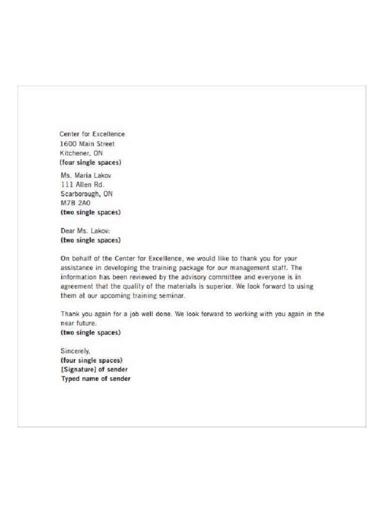 Business Letter Template PDF Business Letter Format PDF | PDF