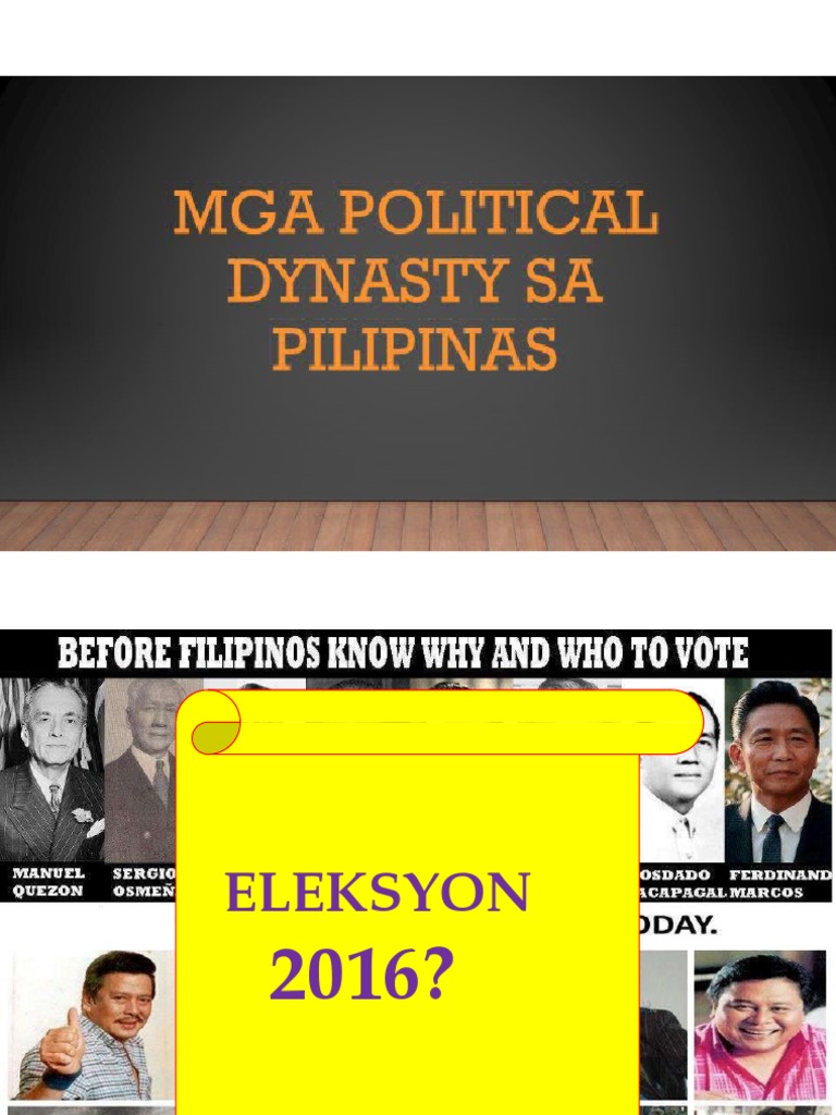 Politicaldynastyng PILIPINAS | PDF
