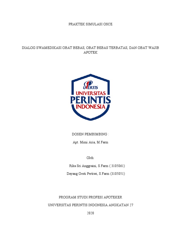 Praktek Simulasi Osce Rika Dayang | PDF | Kesehatan Holistik