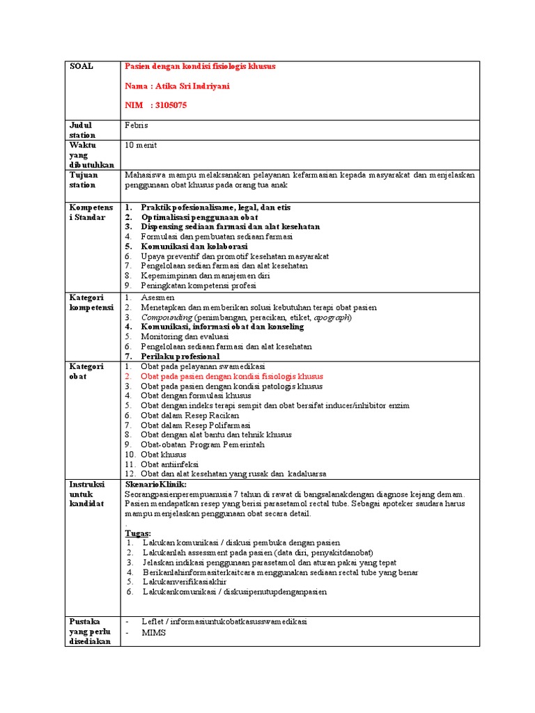 Atika Sri Indriyani (3105075) | PDF