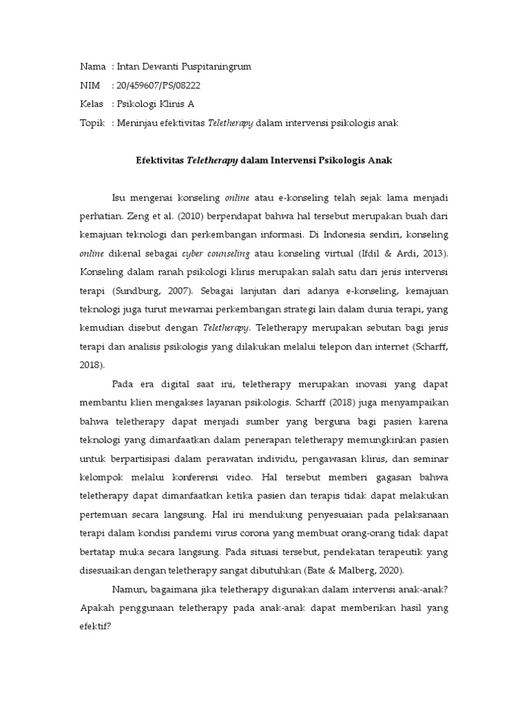 Intan Dewanti Puspitaningrum - 459607 | PDF | Sains & Matematika