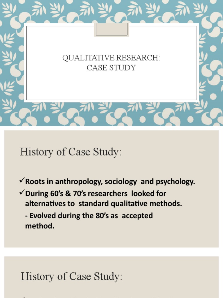 Materi Case Study | PDF | Case Study | Qualitative Research