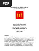 CASE STUDY of Mcdonald | PDF | Mc Donald's | Fast Food Restaurants