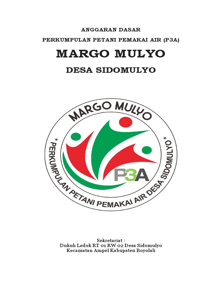 Ad-Art P3a Margo Mulyo | PDF | Pengelolaan Keuangan & Uang | Hukum