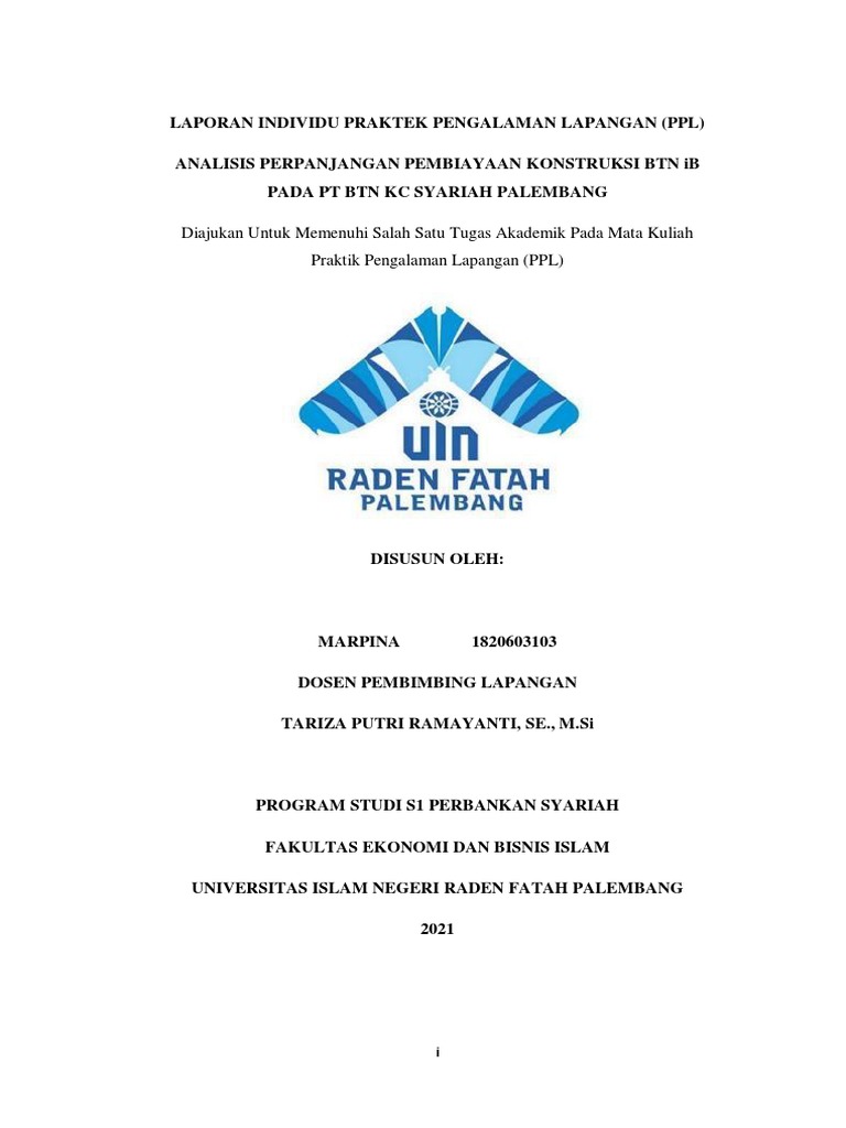 Laporan PPL Fix Marpina 1820603103 | PDF | Karier & Perkembangan | Bisnis
