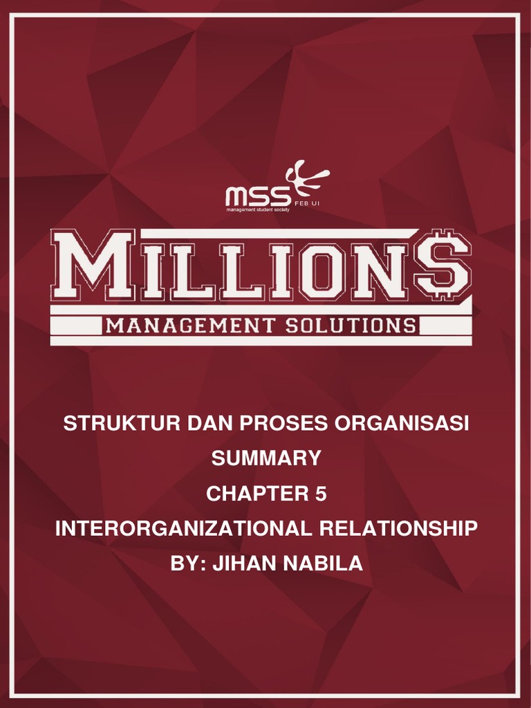Summary Struktur Dan Proses Organisasi Chapter 05-Daft | PDF