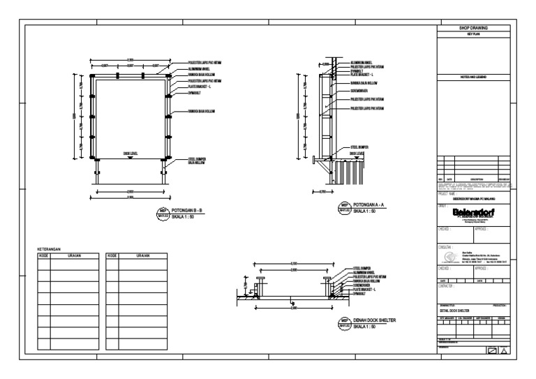 Dock Shelter Installation Details | PDF | Drawing | Economic Sectors