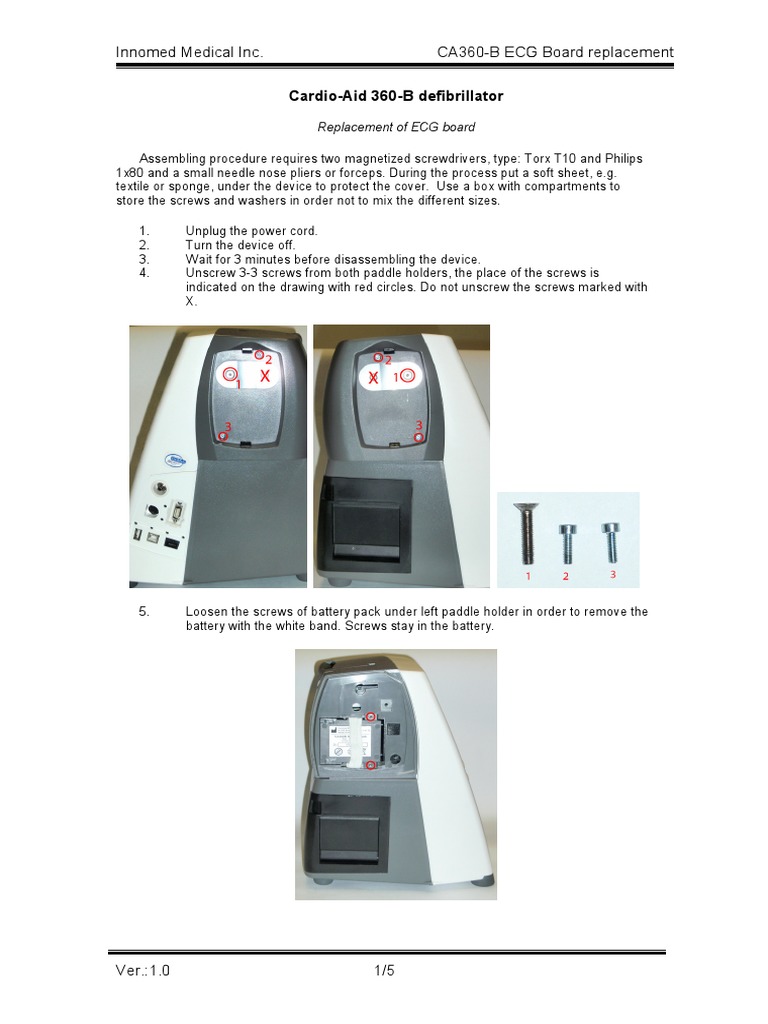 Innomed Medical Inc. CA360-B ECG Board Replacement: Cardio-Aid 360-B ...