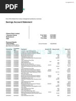 Bank Statement Template | PDF
