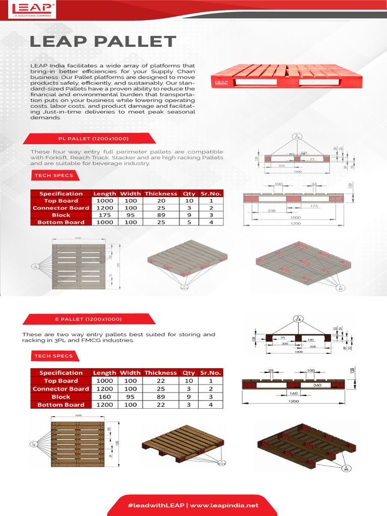 Leap Pallet: Dimensions | PDF