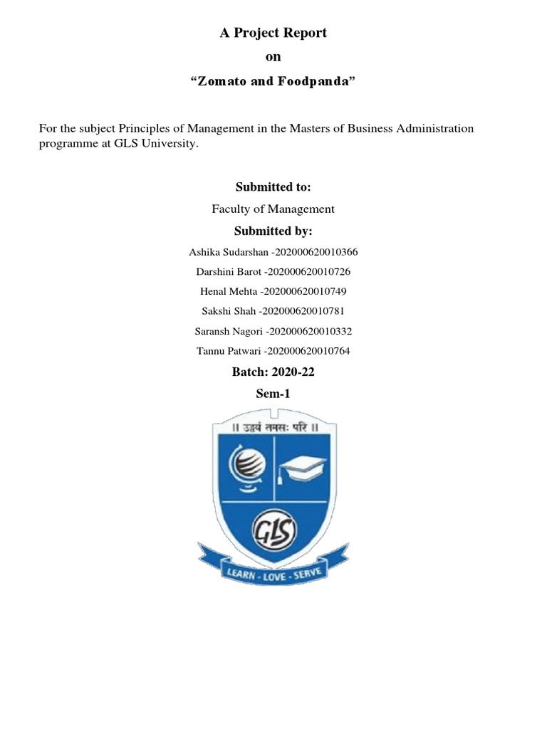 Principles of Management Project | PDF | Restaurants | Direct Marketing