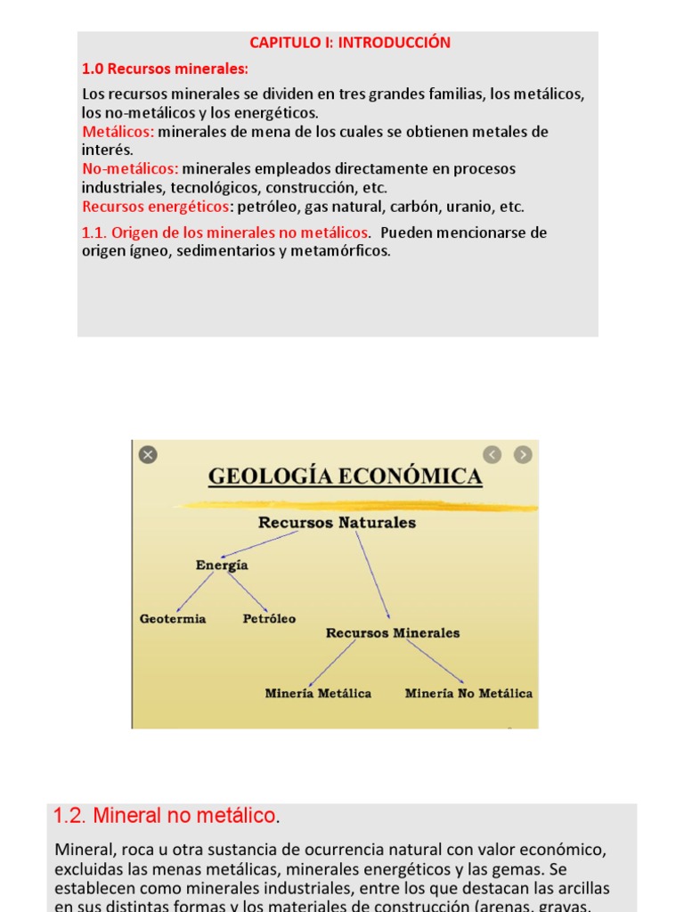 No Metalico | PDF | Minería | Minerales
