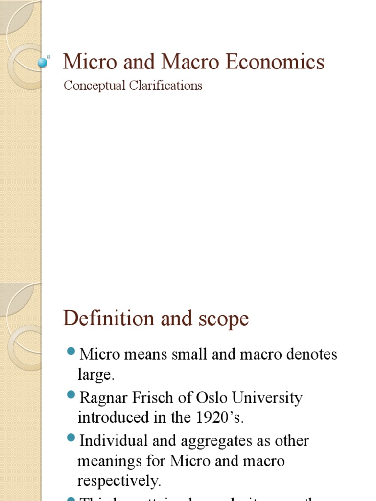 Micro and Macro Economics | PDF
