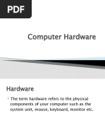 Computer Hardware Presentation | PDF | Computer Hardware | Operating System