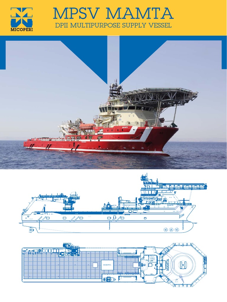 MPSV Mamta: Dpii Multipurpose Supply Vessel | PDF | Tonnage | Crane ...