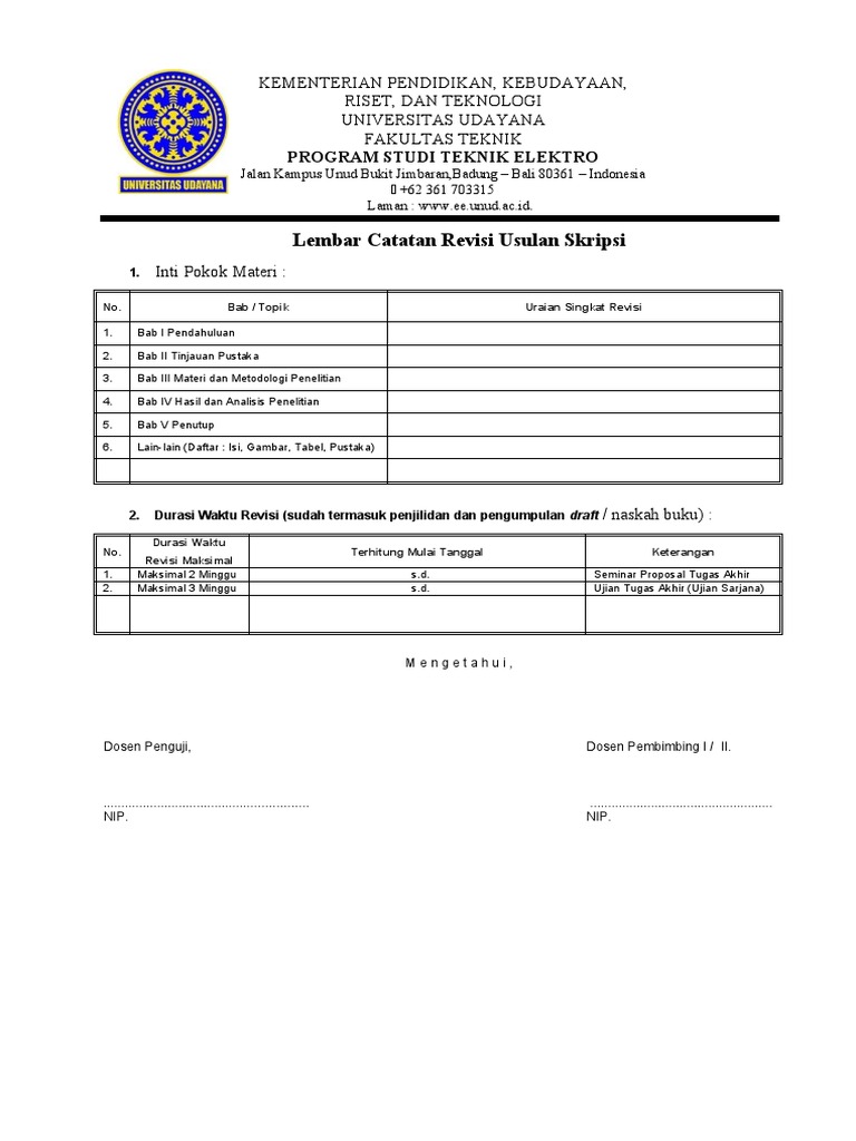 Lembar Catatan Revisi | PDF | Sains & Matematika | Teknologi & Rekayasa