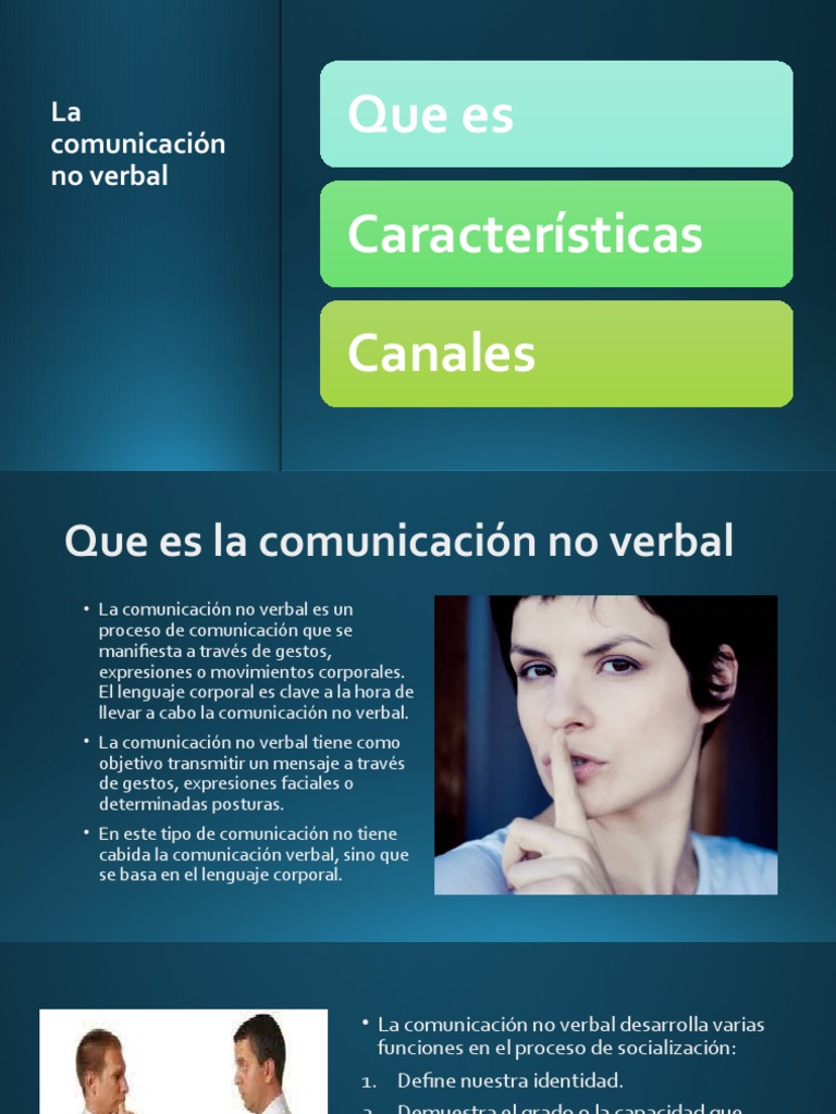 La Comunicación No Verbal | PDF | Comunicación no verbal | Expresión facial
