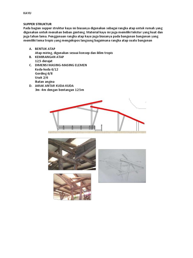 Struktur dan Desain Bangunan Kayu | PDF