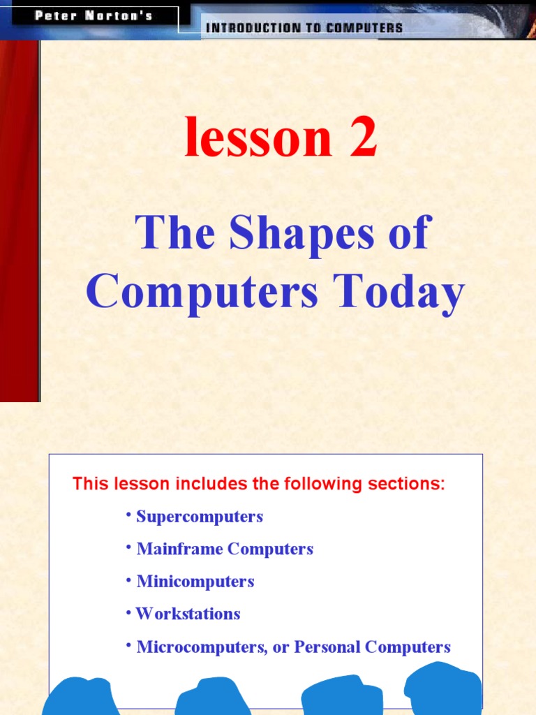 Lesson 2: The Shapes of Computers Today | PDF