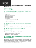 SAP MM Topics-List | PDF