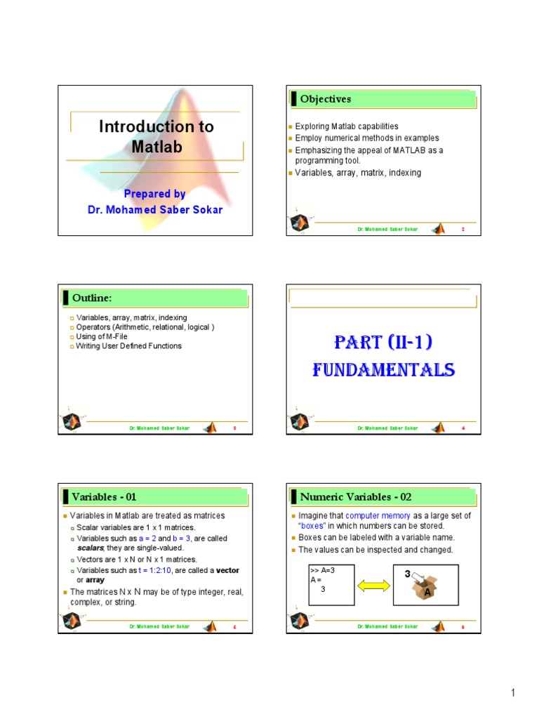 Introduction To Matlab - Lec - 2-SOKAR | PDF | Matlab | Matrix ... Introduction To Matlab - Lec - 2-SOKAR | PDF | Matlab | Matrix ...
