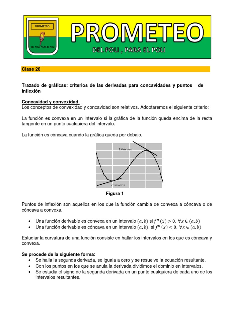 04 - Clase 26-Concavidades y Puntos de Inflexión | PDF | Conjunto convexo | Derivado