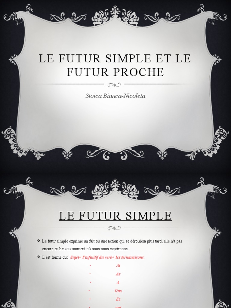 Futur Simple vs Futur Proche | PDF