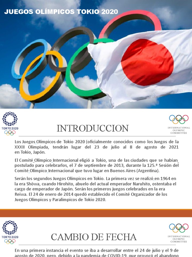 Juegos Olímpicos Tokio 2021 | PDF | Juegos olímpicos | Deportes