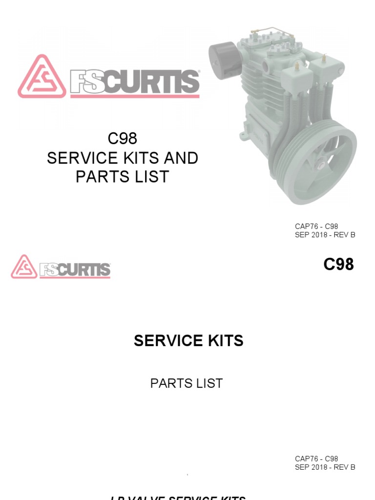 C98 Parts List | PDF | Piston | Pipe (Fluid Conveyance)