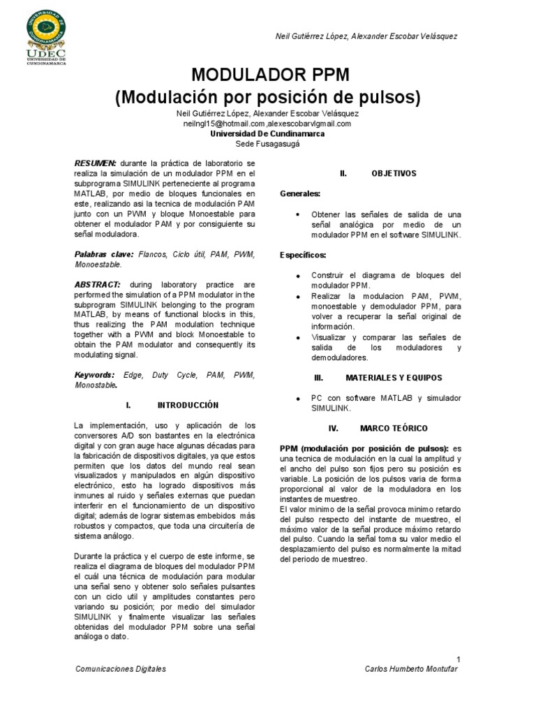 Informe Mod PPM | PDF | Ciencias de la Computación | Informática
