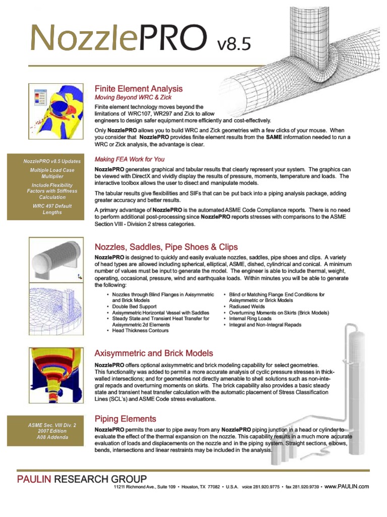 Nozzle PRO | PDF | Stress (Mechanics) | Fatigue (Material)