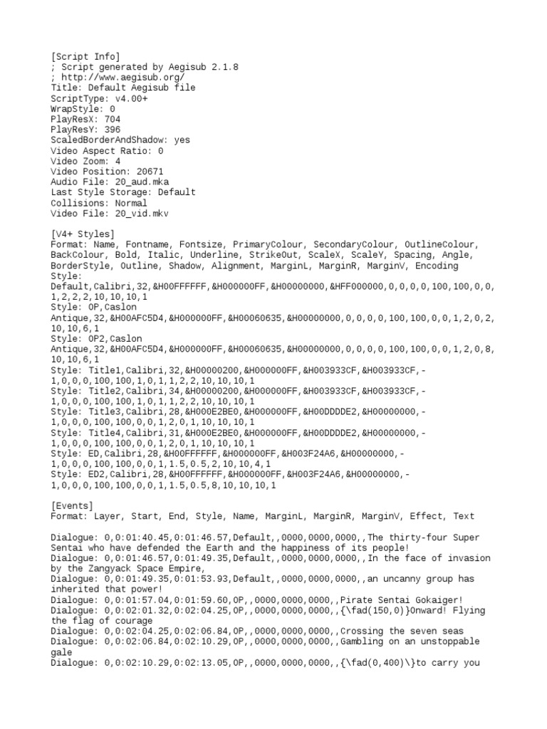 (Over-Time) Pirate Sentai Gokaiger - 20 (E89FC461) Id 2 Lang en Default ...