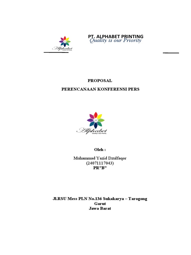 Proposal Konferensi Pers | PDF