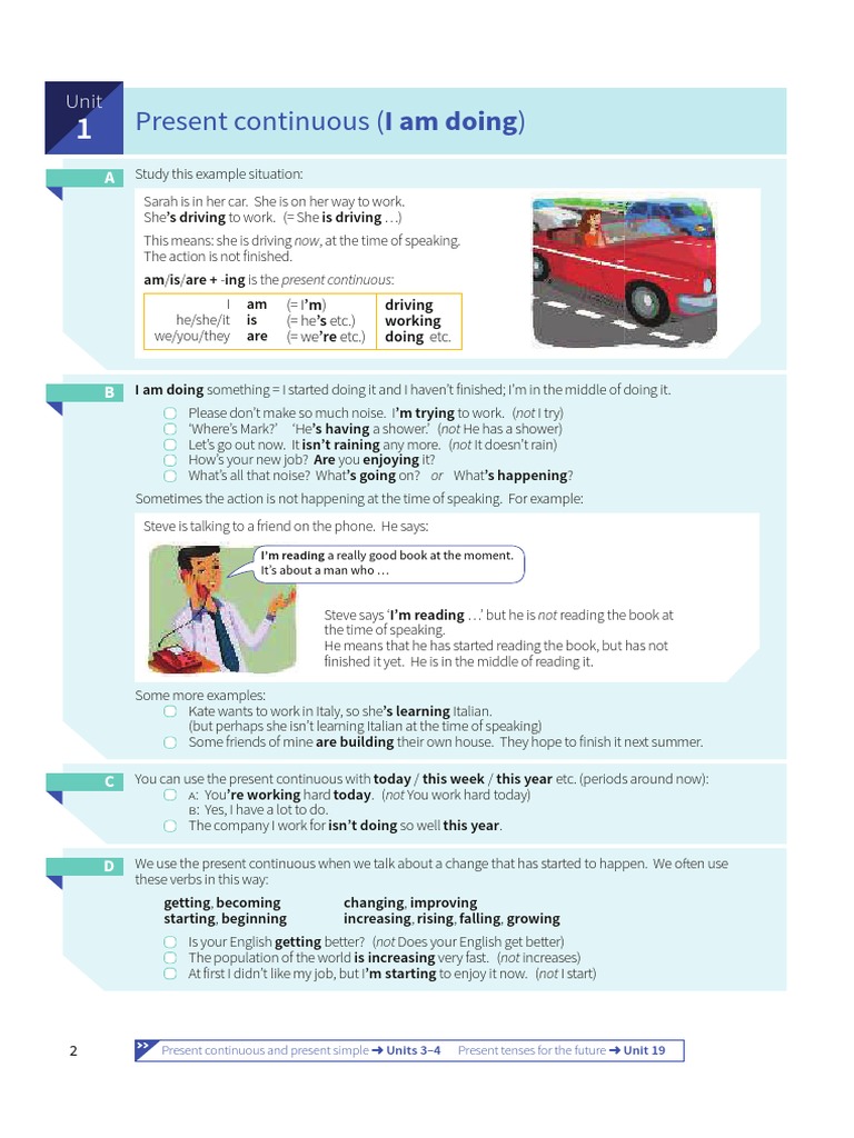 Present Progressive and Simple | PDF | Lisa Simpson | Verb